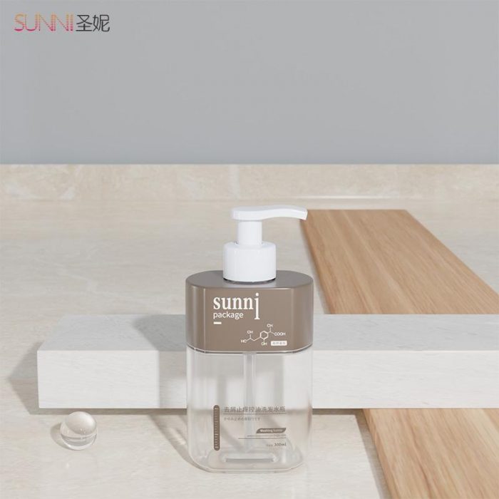 300ml 500ml Attractive Clear Squeeze Cap Lotion Pump Washing Shampoo ...
